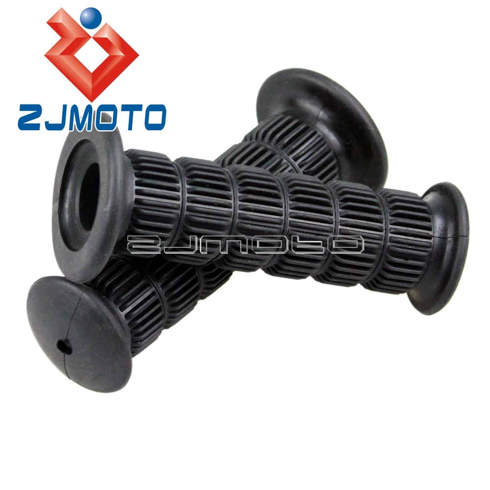 Black Universal Motorcycle Hand Grips 7 8 22mm Handlebar Motorcycle