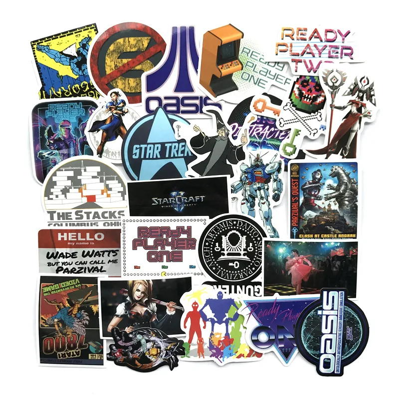 57pcs/set of number one player Car Stickers for luggage Cool Stickers ...