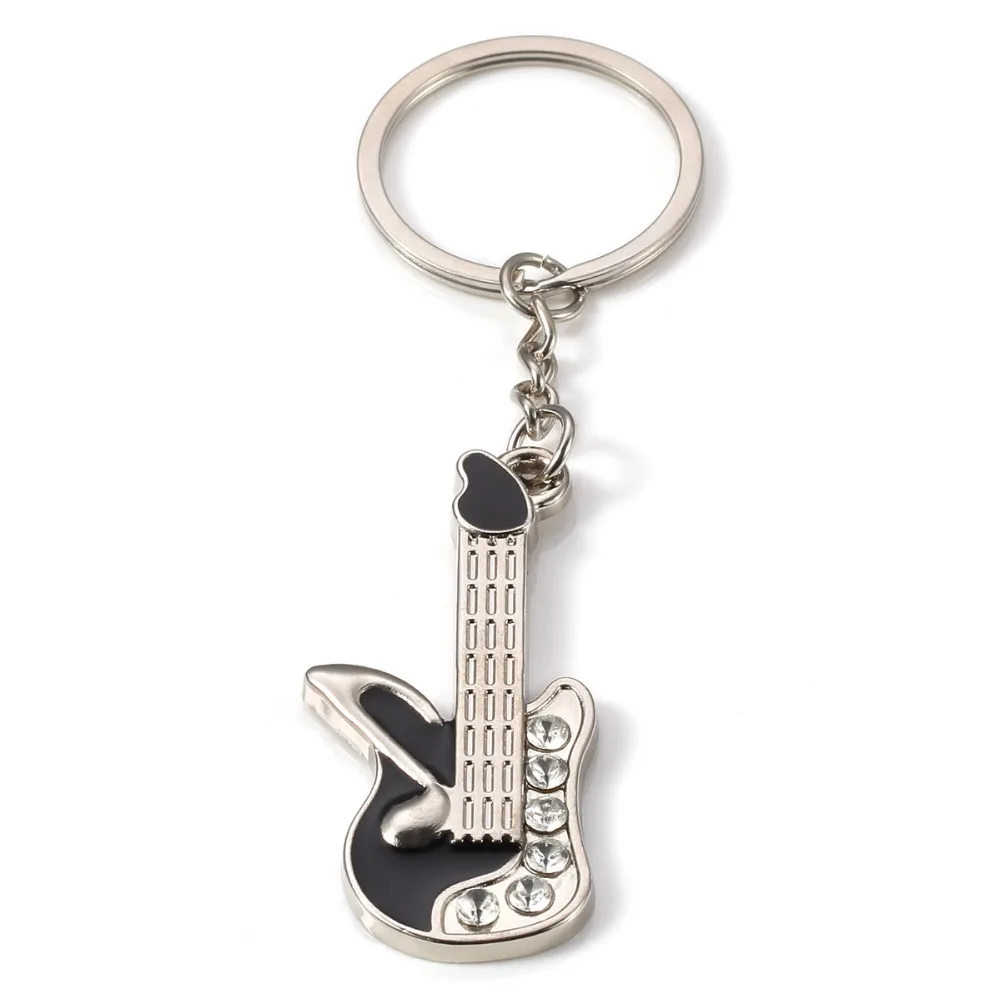 Hot sell Fashion Keychain Mini Guitar Key Ring Key ring key Chain ...