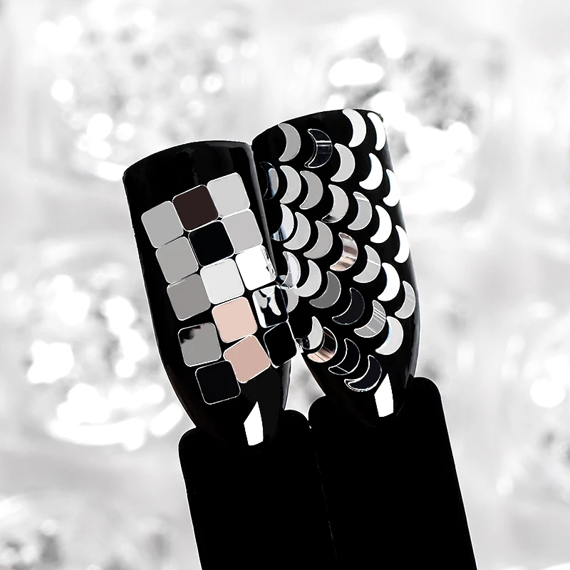 Mtssii-1g-Moon-Star-Image-Nail-Art-Sequin-Silver-Spangles-for-Nails ...