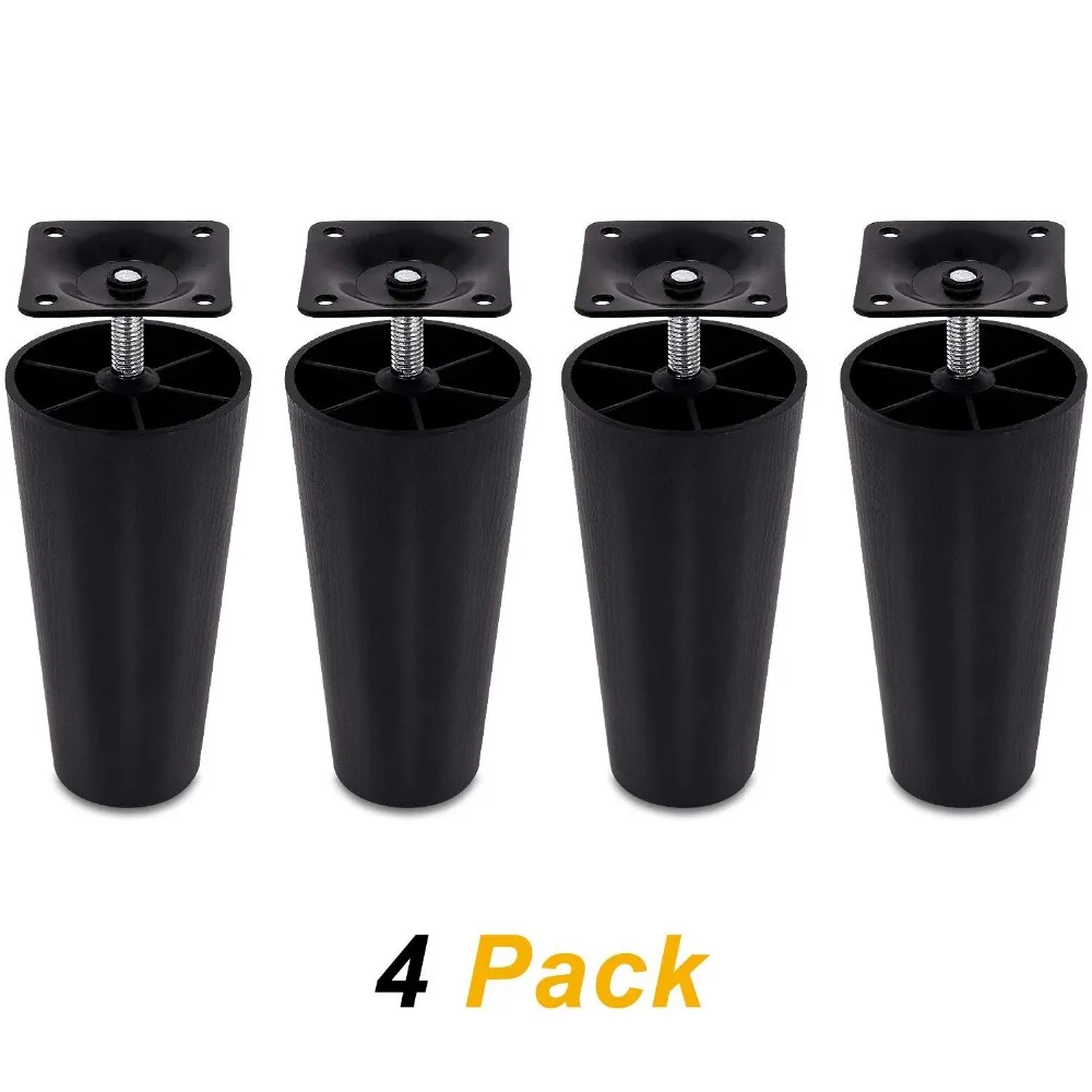 4Pcs Sofa Legs Apered Plastic Sofa Couch And Chair Legs M8 Thread 4Pcs Sofa Legs Apered Plastic Sofa Couch And Chair Legs M8 Thread