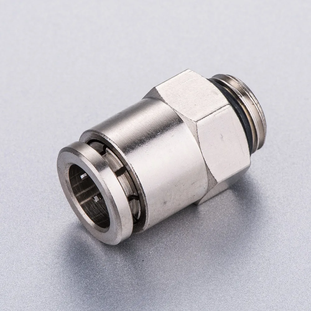 Tube 1 4 3 8 BSPP Thread With O Ring Pneumatic Brass Male Straight Copper Straight Connector tube-1-4-3-8-bspp-thread-with-o-ring-pneumatic-brass-male-straight-copper-straight-connector