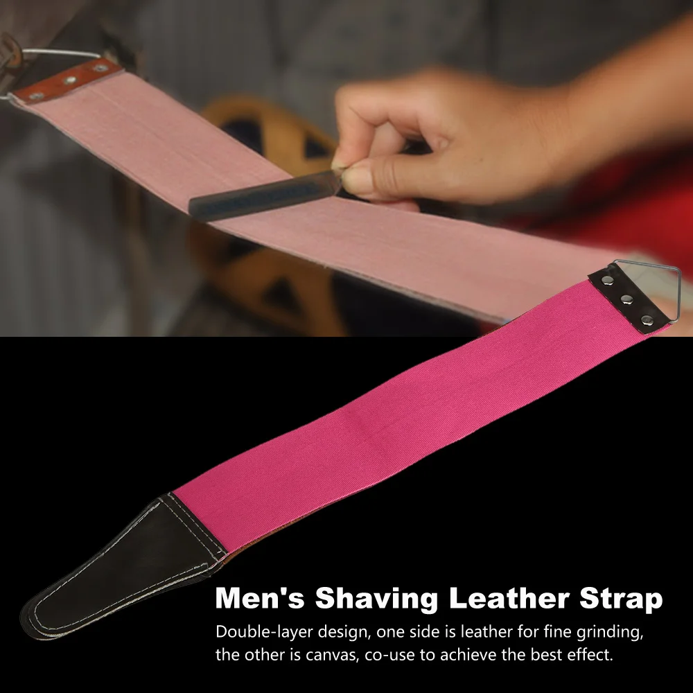 Double layer Canvas Sharpening Strop Men's Shaving Leather Strop Razor ...