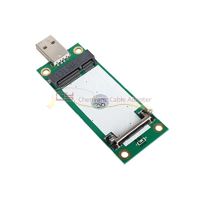 Mini PCI-E Wireless WWAN to USB Adapter Card with SIM Card Slot Module ...