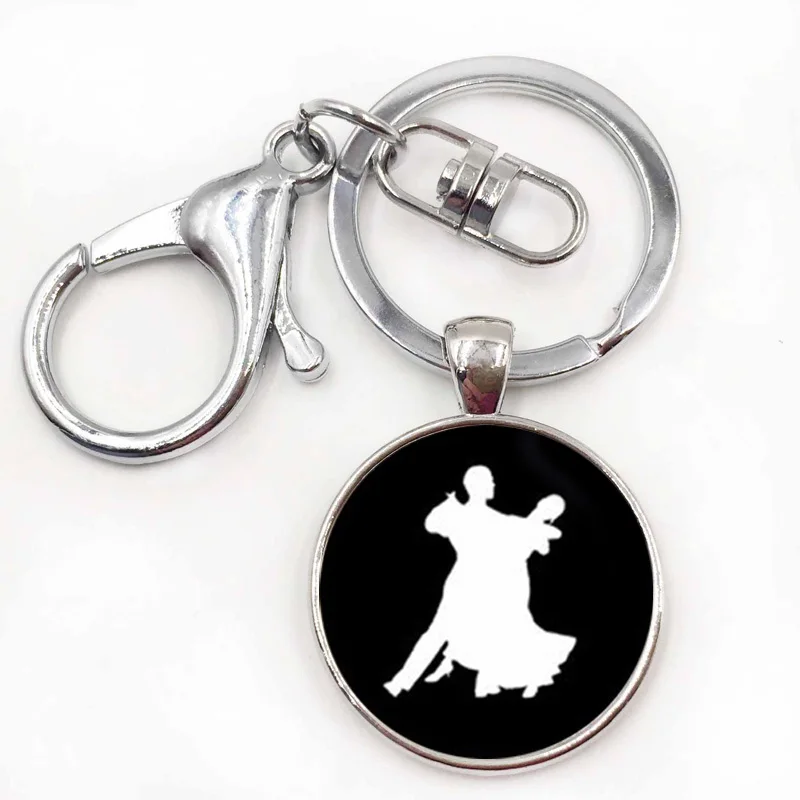 Charming Dancing Key Chain Romantic Lovers Ballroom Dancing Keychain ...