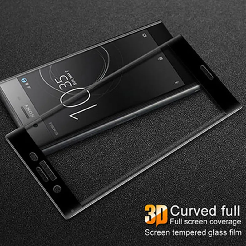 100PCS/Lot 3D Curved Tempered Glass For Sony Xperia XZ Full Screen ...