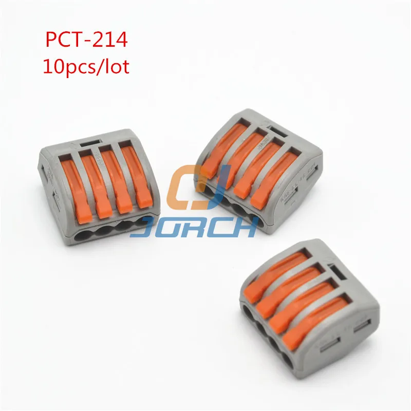 PCT 214 Universal Compact Wire Wiring Connector 4 pin Conductor ...