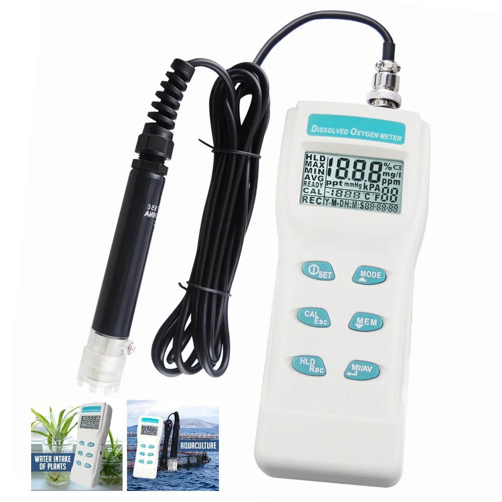 Digital Dissolved Oxygen Analyzer Meter 0 199 9 0 19 99 PPM 0 19