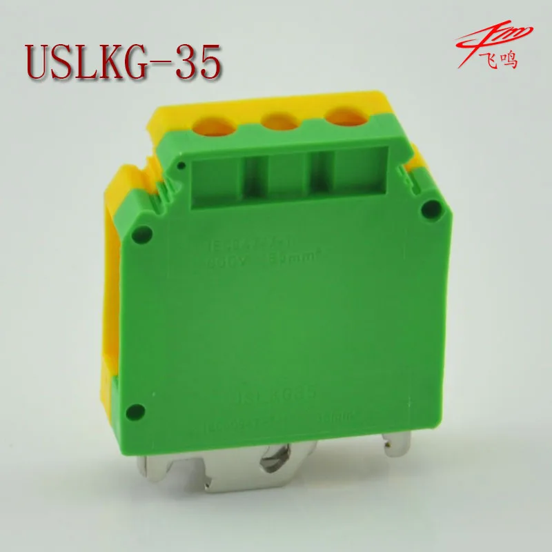 USLKG 35grounding terminal Pure copper yellow green earth terminal row ...
