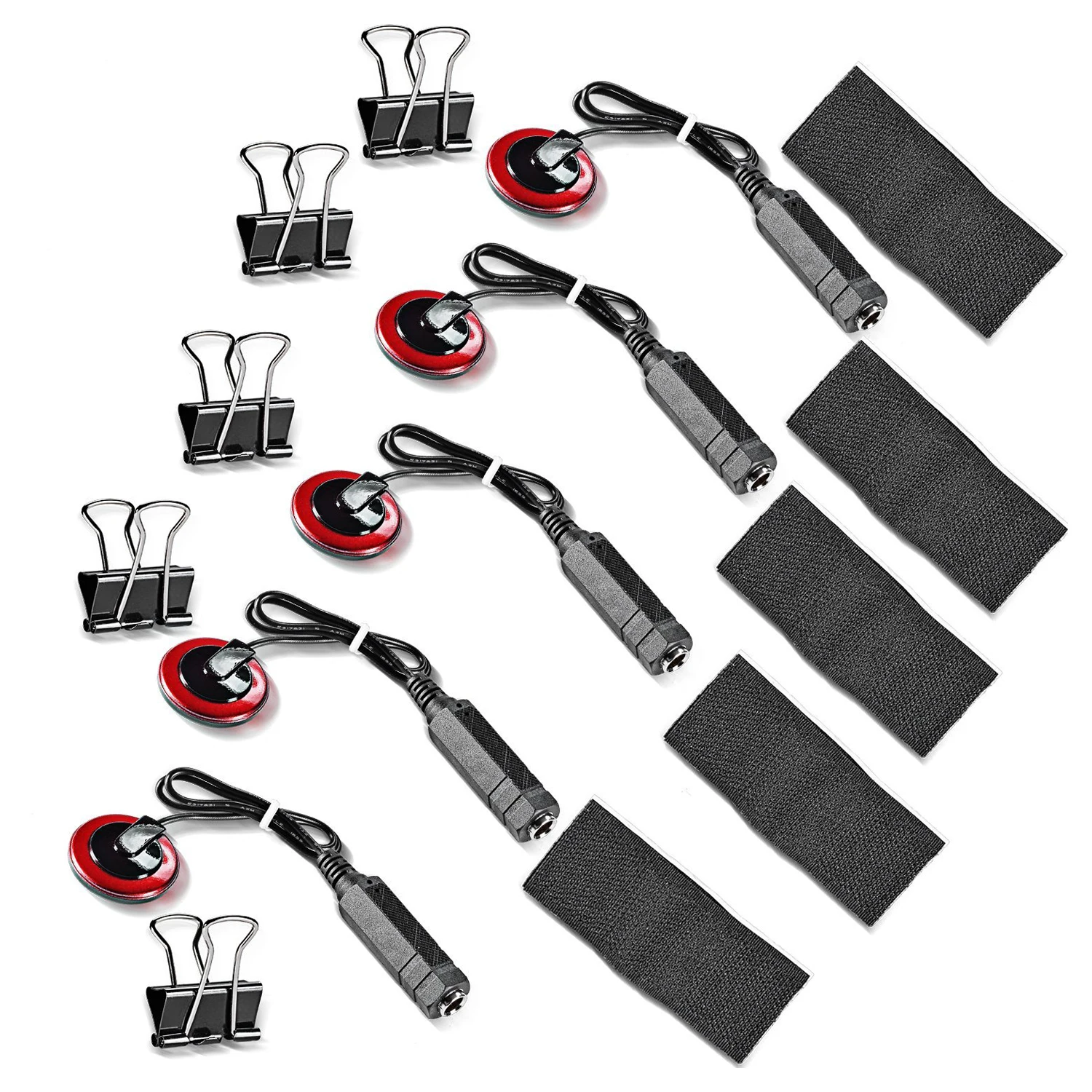 5 PCS Of 5 Pack Piezo Contact Microphone Pickups For Guitar Violin 5 PCS Of 5 Pack Piezo Contact Microphone Pickups For Guitar Violin