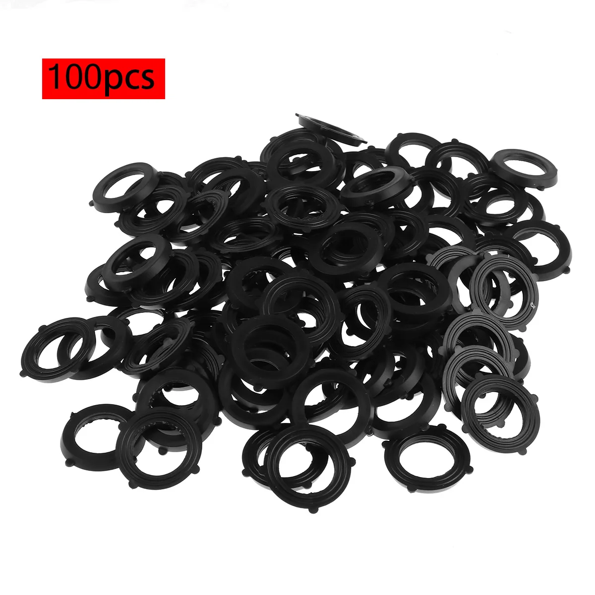 100-Garden-Hose-Washers-Durable-Rubber-O-Rings-Seals-Self-Locking-Tabs ...