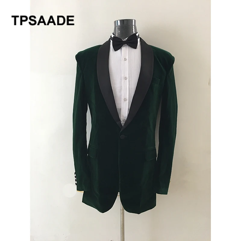 2020 Verde Escuro Ternos Dos Homens Ternos de Festa Do Casamento Do ...