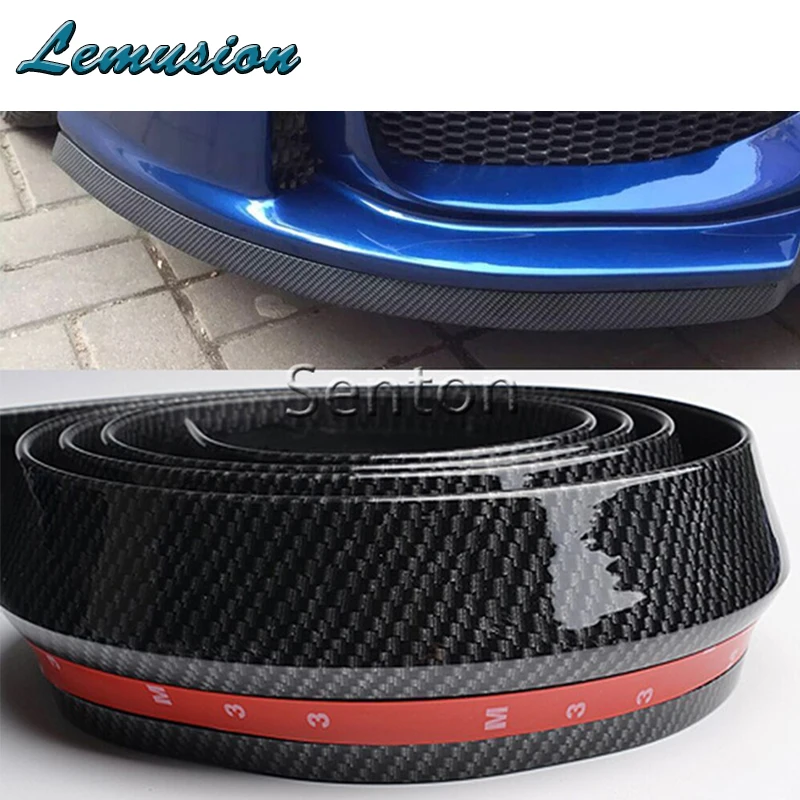 Car styling Car Carbon Fiber Front lip 2.5M For Peugeot 307 206 308 407 ...
