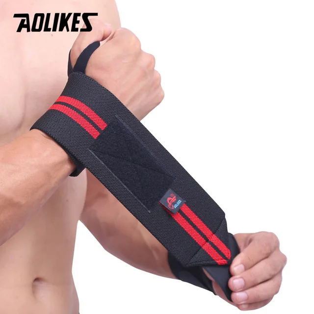 1PCS Wrist Support Gym Weightlifting Training Weight Lifting Gloves Bar ...