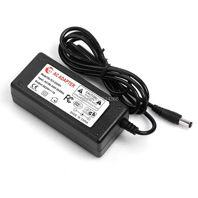 100PCS 24v AC Adapter AC100 240V to DC 24V 1A 24W Power Adapter 24v1a ...