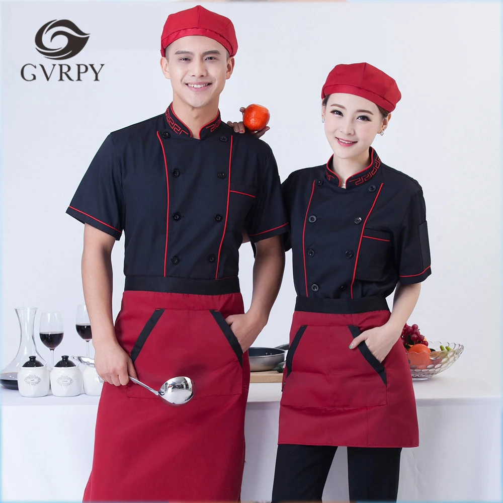 M 3XL High Quality Wholesale Unisex Kitchen Cooker Chef Uniforms Bakery ...