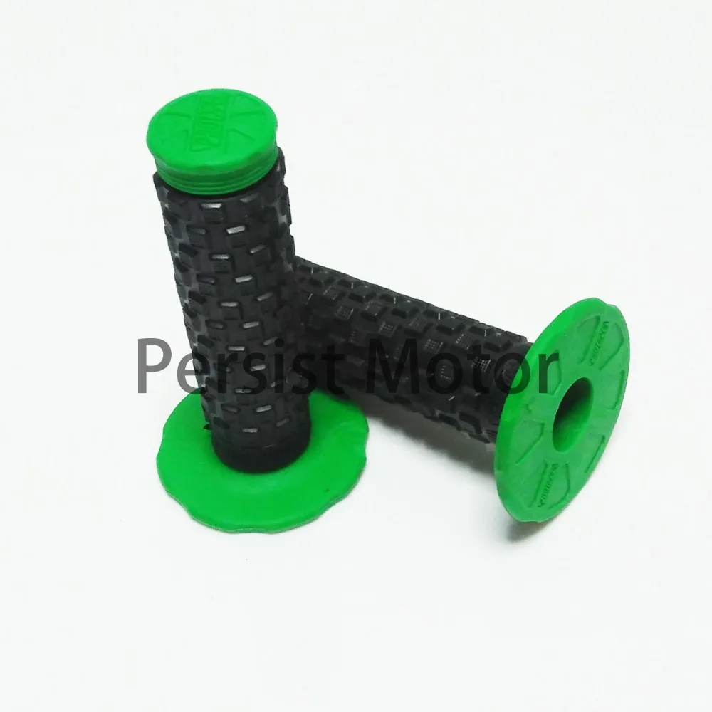 Green Black Pro Taper Grips Dirt Bike Gel Handle Bar Motorcycle 7/8 ...