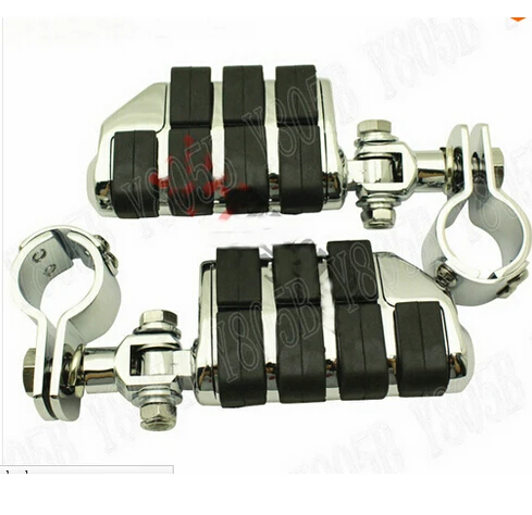 Universal Chrome Front Left&Right Footrest Foot Pegs For Honda ...