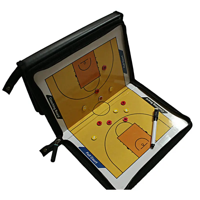 Zipper Folding Foldable Magnetic Basketbal Tactical Coaching Board Book ...
