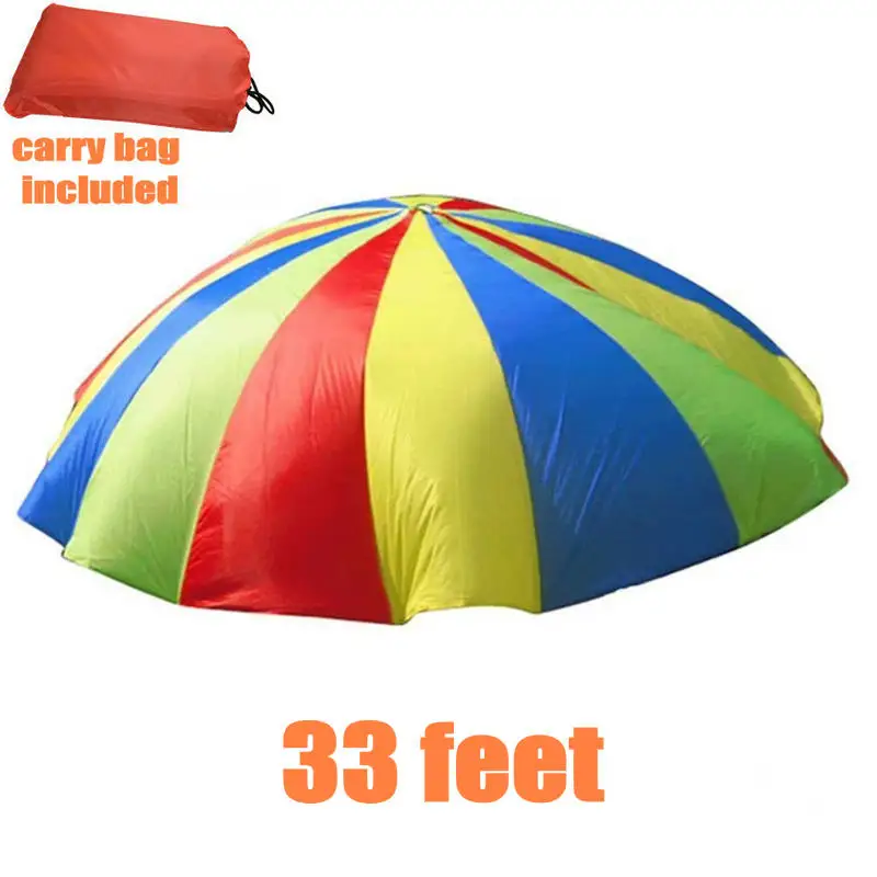 Huge 33feet Rainbow Parachute with 48 handles, 10meters Multi Color ...