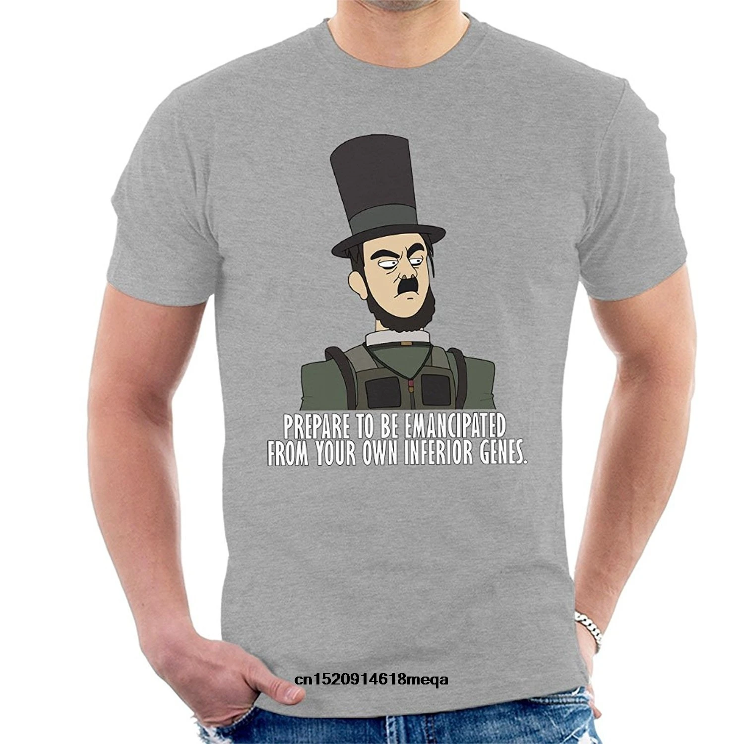 Drôle t shirts Adolf Lincler de Préparer Les Hommes À Manches Courtes T ...