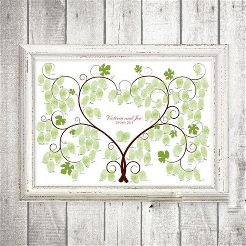 30cmX40cm Creative Grape Cane vine sign tree cloth fingerprint sign ...