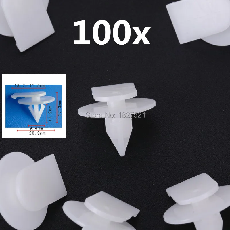 100Pcs คุณภาพสูงสำหรับ Bmw Mini Cooper Trim Fender Flare Molding Clips ...