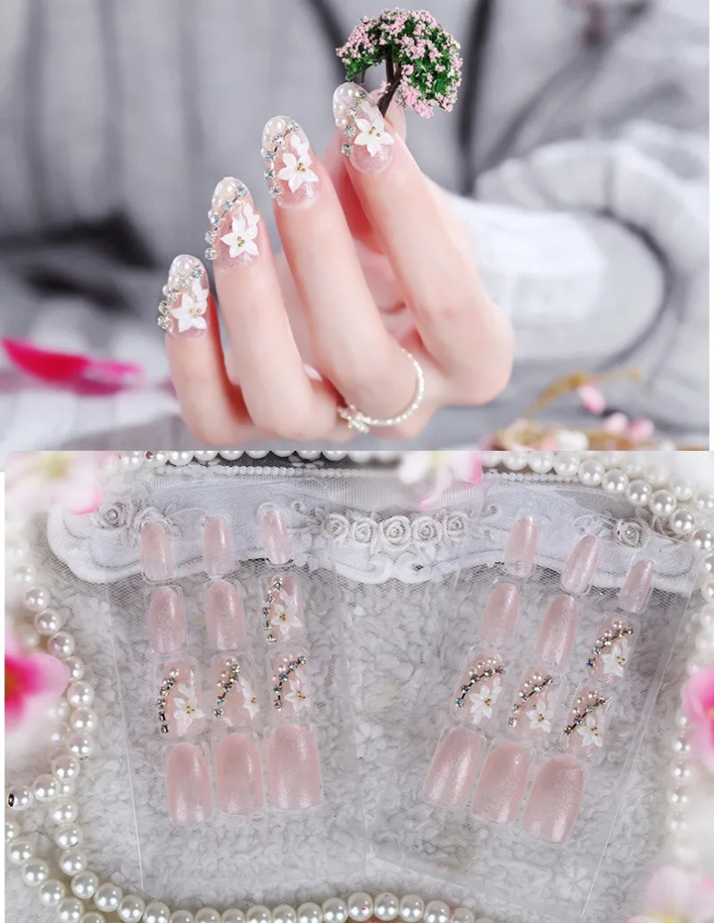 Elaborate False Nail Art Tips (Set Of 24) - Queerks™