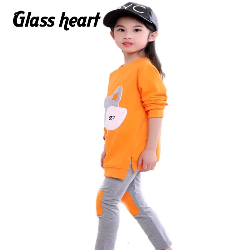 Ropa de moda para niñas, traje infantil de 2 piezas con estampado de ...