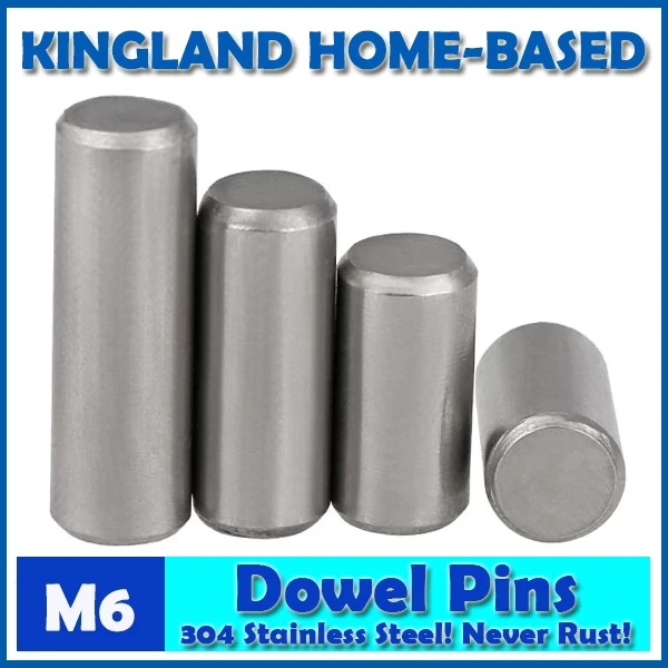 M6 Parallel Pins Dowel Pins GB119 304ทรงกระบอกสแตนเลสพินคงที่Location ...