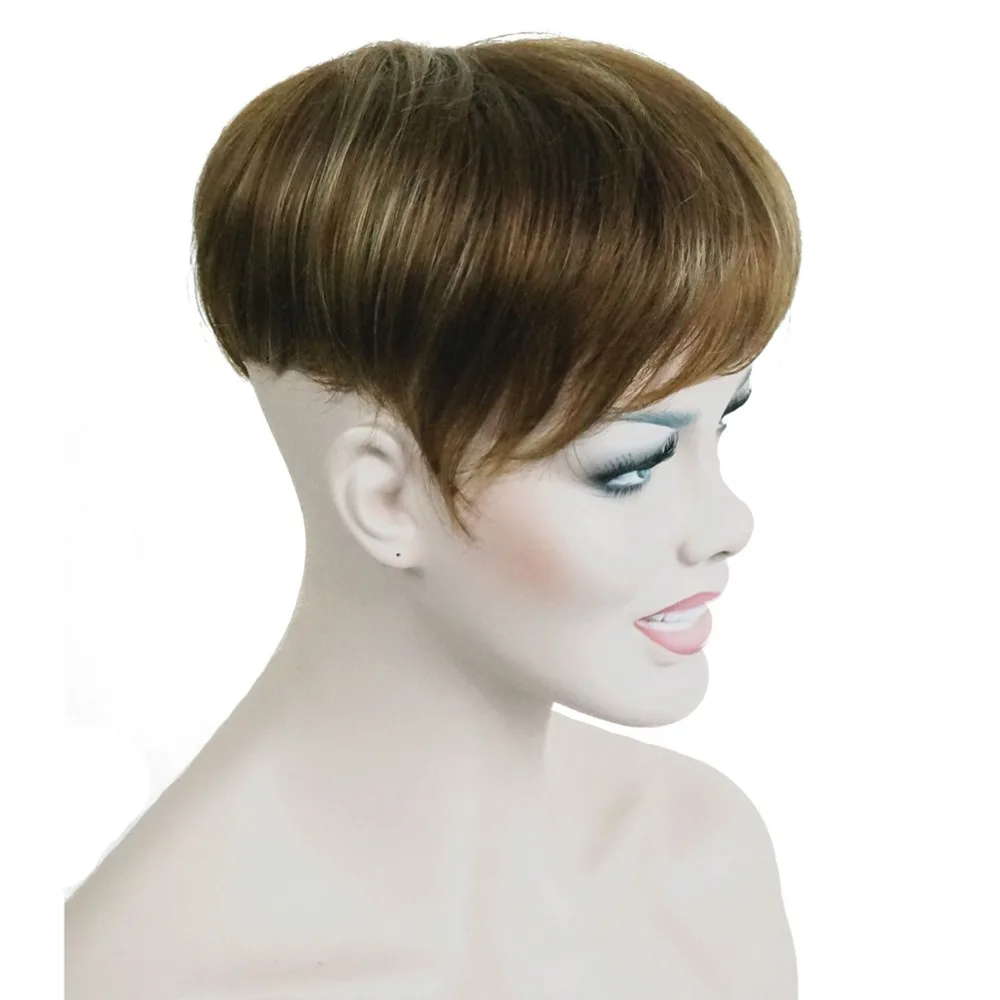 StrongBeauty Synthetic Hair Wig Toupee Short Straight Hair fo Men ...