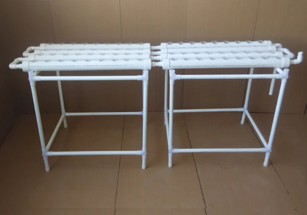 1 floors 8 main tubing with 72pcs net cup Hydroponics system NFT with ...