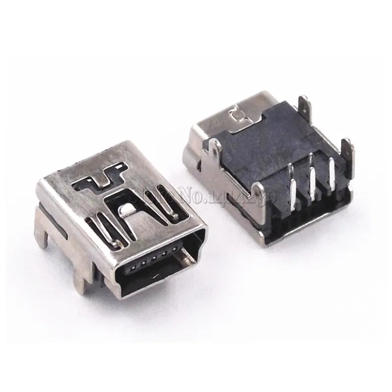 Connecteurs 20PCS Mini Connecteur USB Type B 5 pin Femelle SMT Socket ...