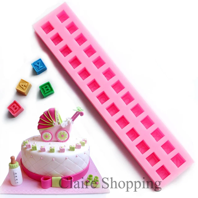 Alphabet Block Cake