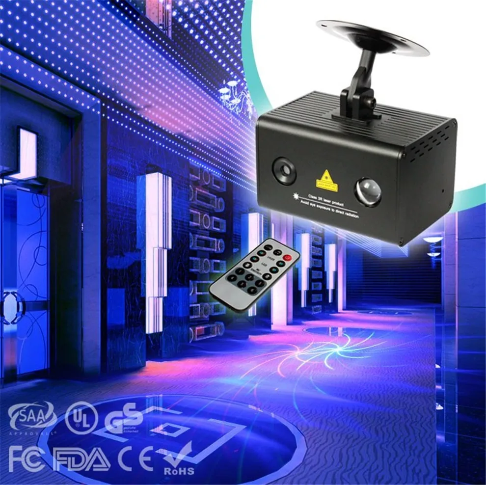 ALIEN 8 Patterns Laser Stage Light Show Laser Disco Lighting Water ...