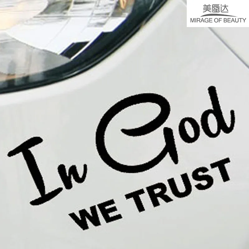 In God We Trust Religion Jesus Car Sticker for Motorhome Minicab Window ...