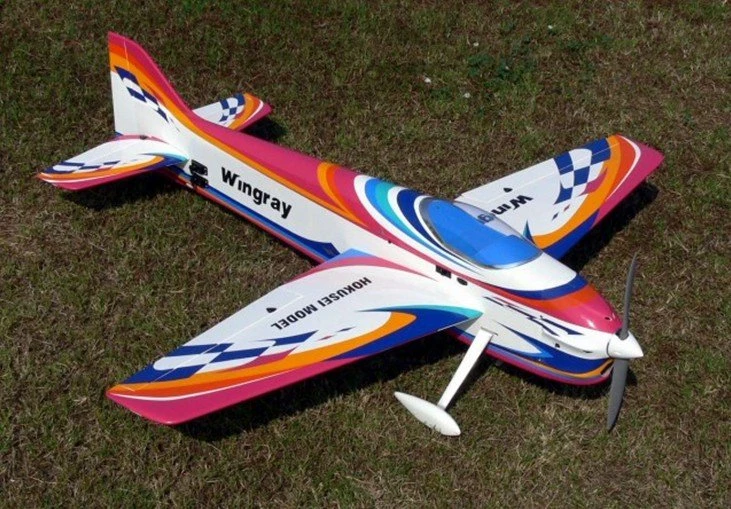 New! Hokusei wingray 70 F3A gas electric pattern balsa ARF stunt RC ...