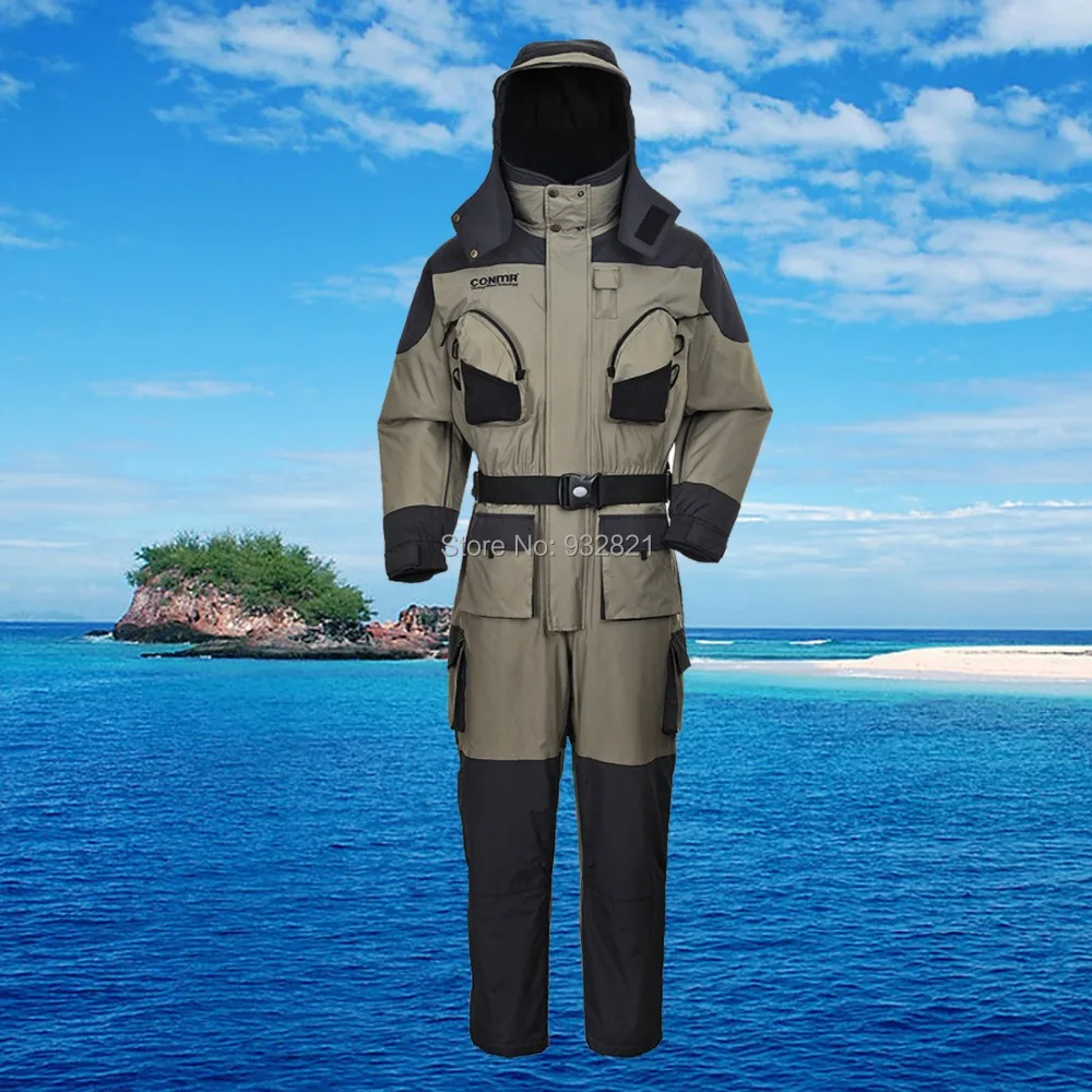 QF 919 Free Shipping Men's Coverall Floatation Suit Waterproof and ...