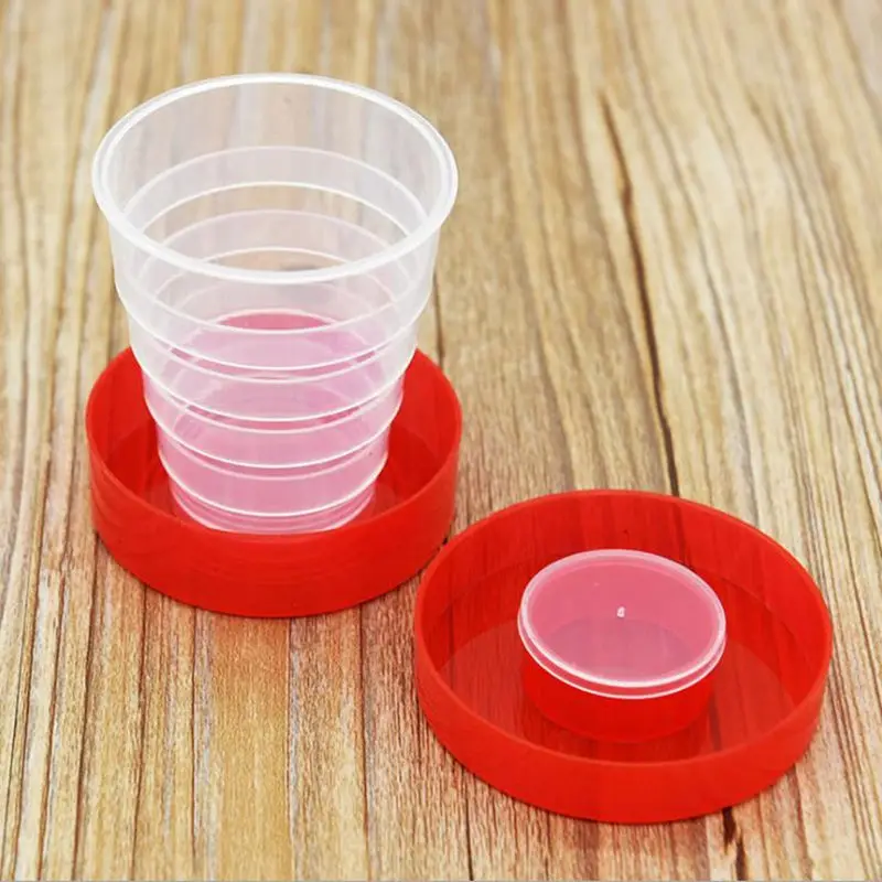 Portable plastic Retractable Folding Cup Telescopic Collapsible Candy ...