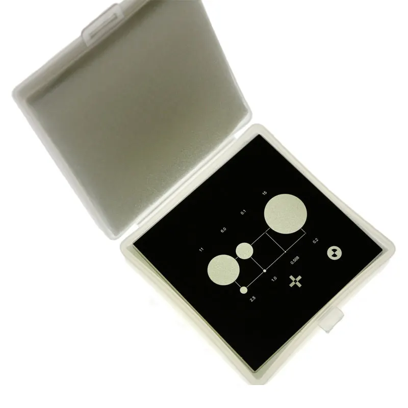 Optical Glass Calibration Board 63x63mm Correction Sheet Microscope ...