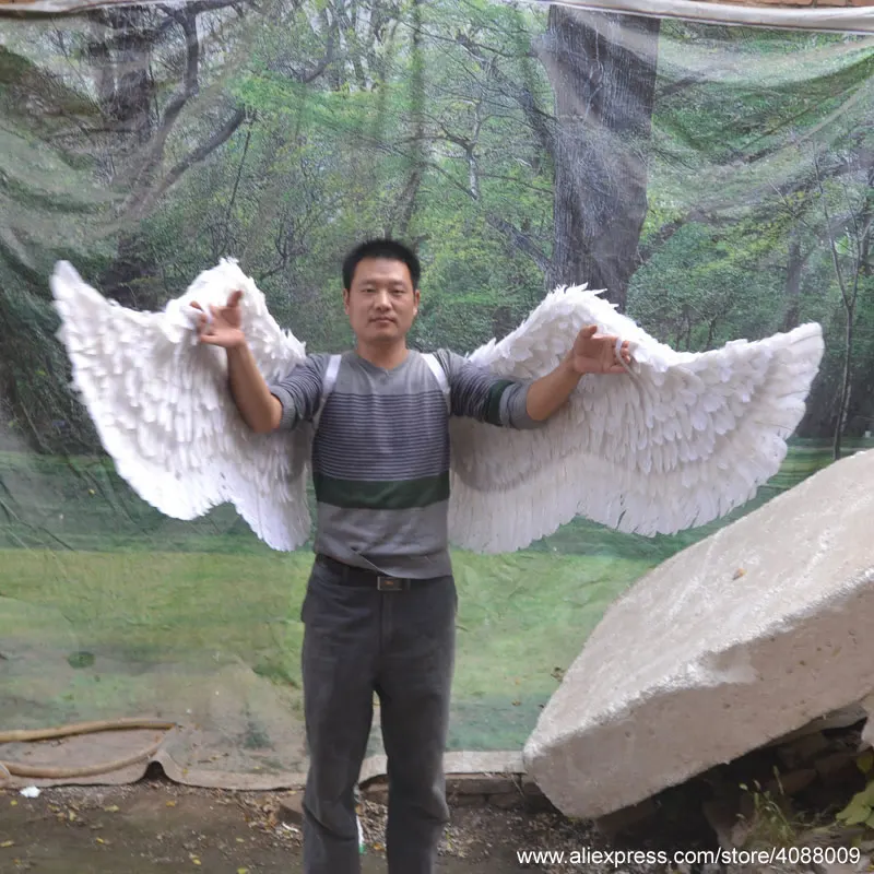 Wedding photos Advertising creative props Large white angel wings ...