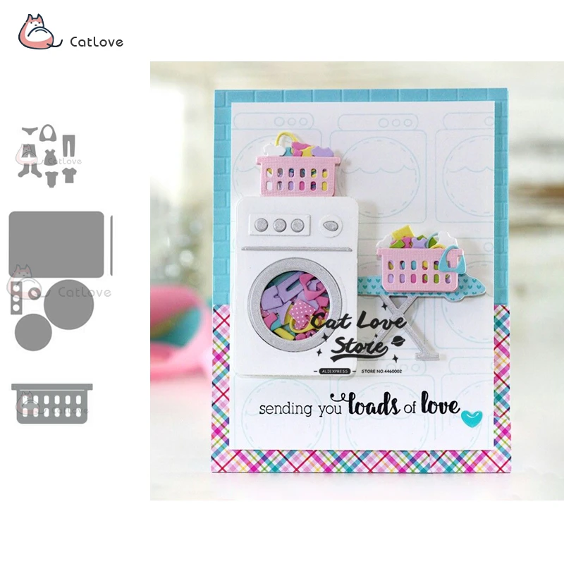 Washing Machine Basket Clothes Metal Cutting Dies Stencil For DIY ...