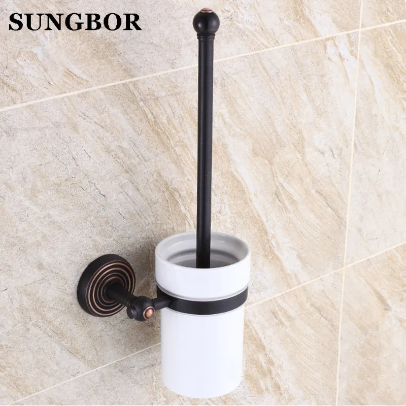 Solid Brass Black Antique Bronze Finish Wall Mounted Household Toilet