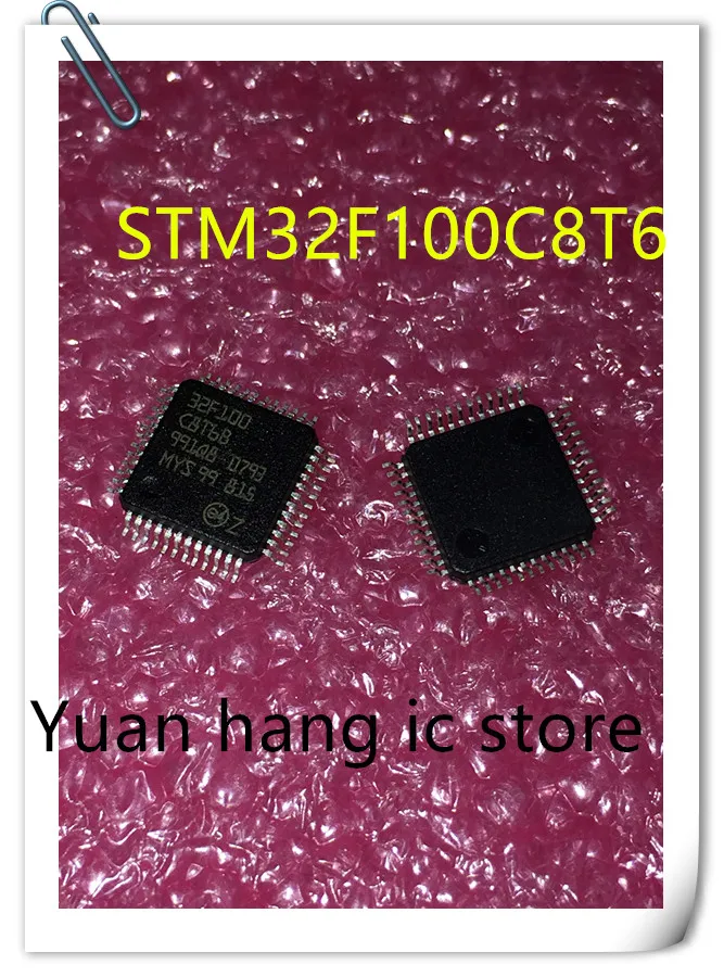 10 pièces, STM32F100 32F100 C8T6B LQFP48 | AliExpress
