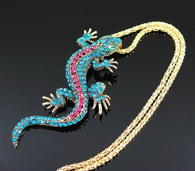 Lizard Diamond Necklace