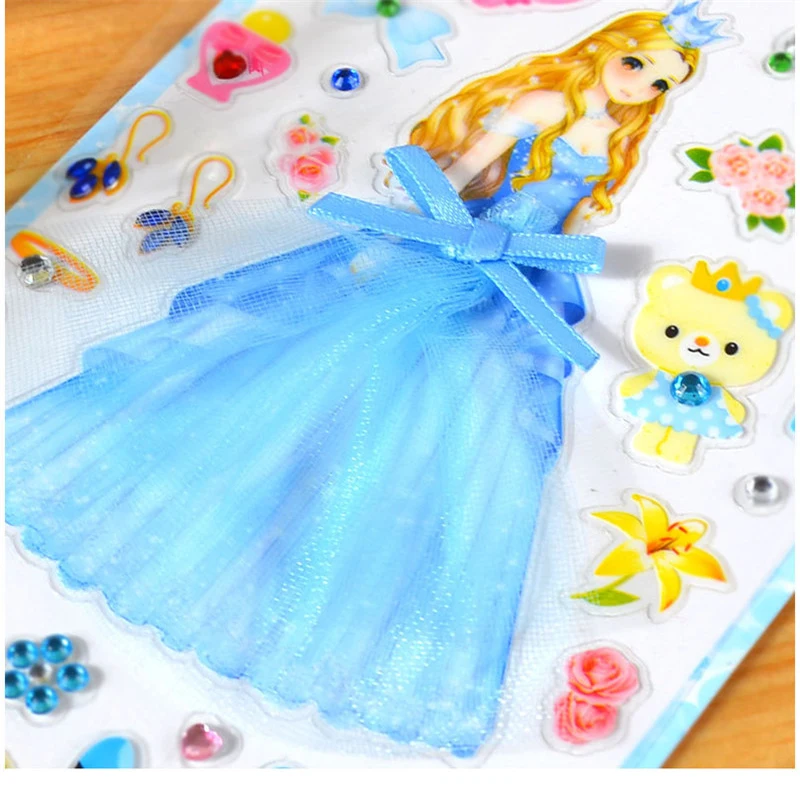 6sheets Stickers Lovely Girls children kawaii sticker Laptop Dress up ...