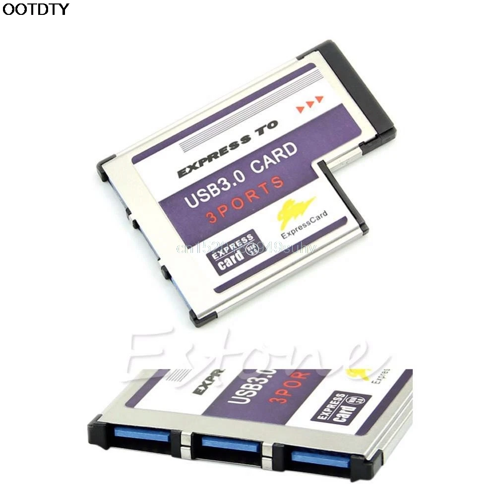 54mm Express Card 3 Port Usb 3.0 Adapter Expresscard For Laptop Fl1100 ...