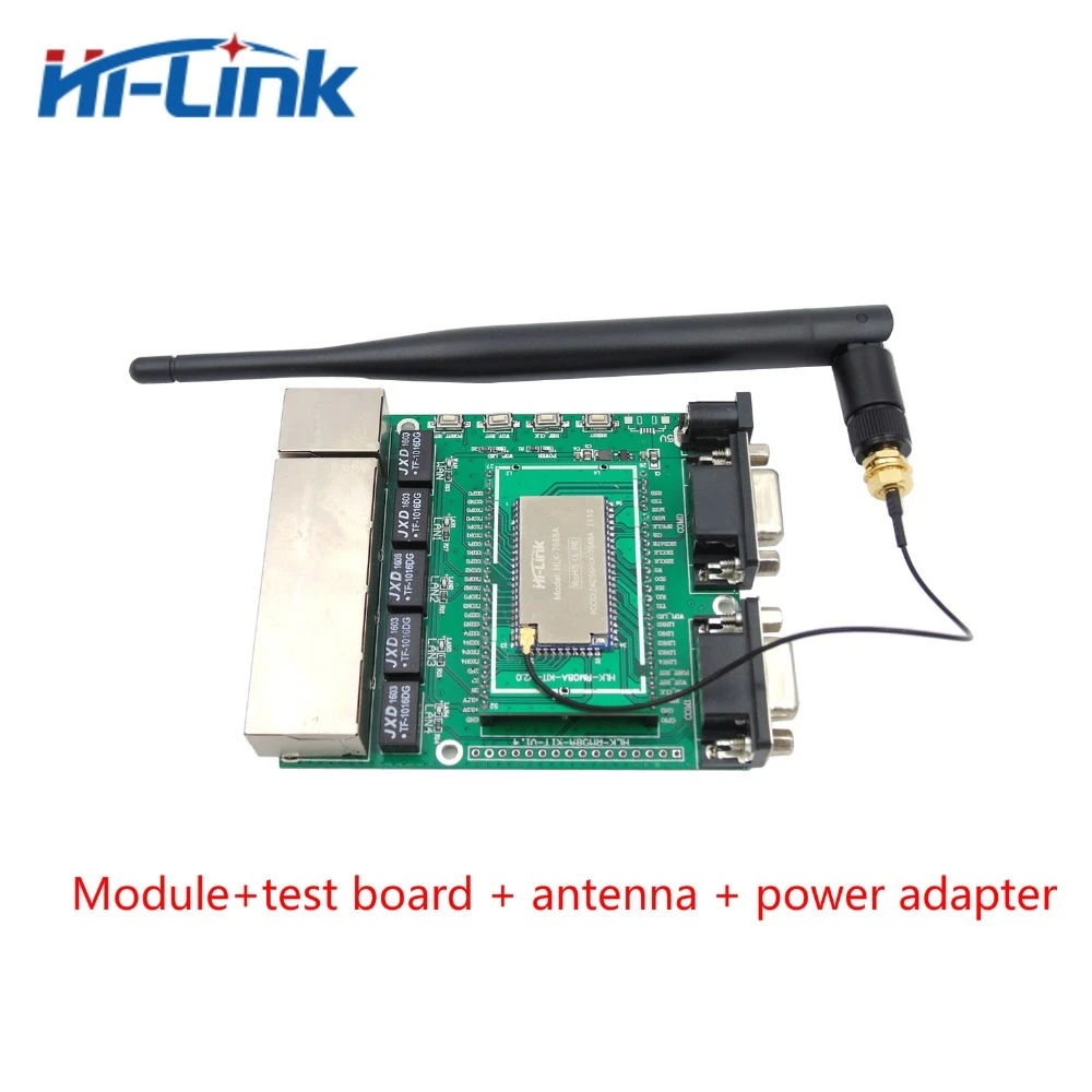 Free Shipping Hi-link Hlk-7688a Evaluation Board Uart Serial Port Wifi Module Spi Wireless ...