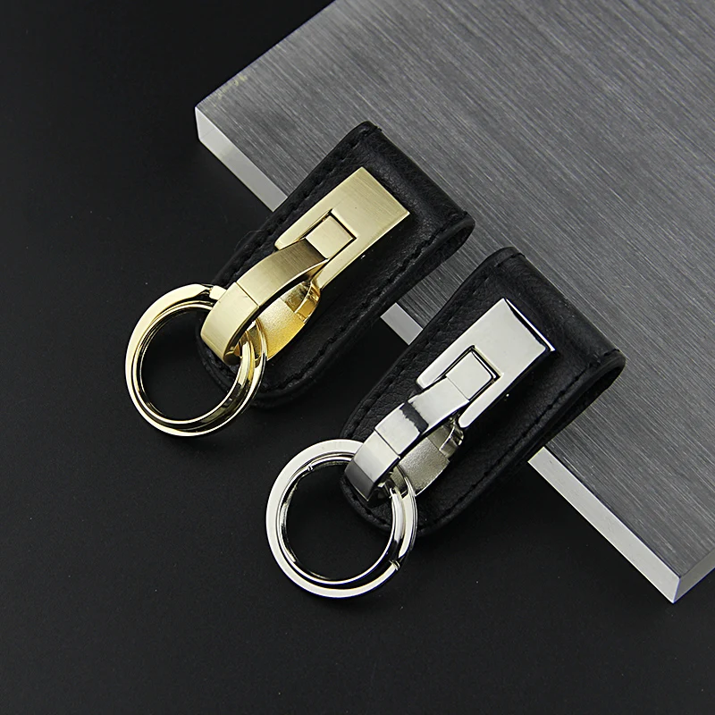 Honest keyRING Quality car keychain male brief commercial genuine ...