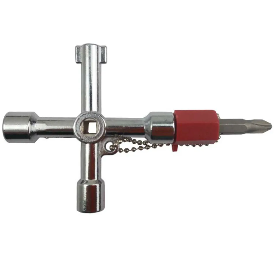 Multifunction 4 Ways Universal Triangle Wrench Key Plumber Keys ...
